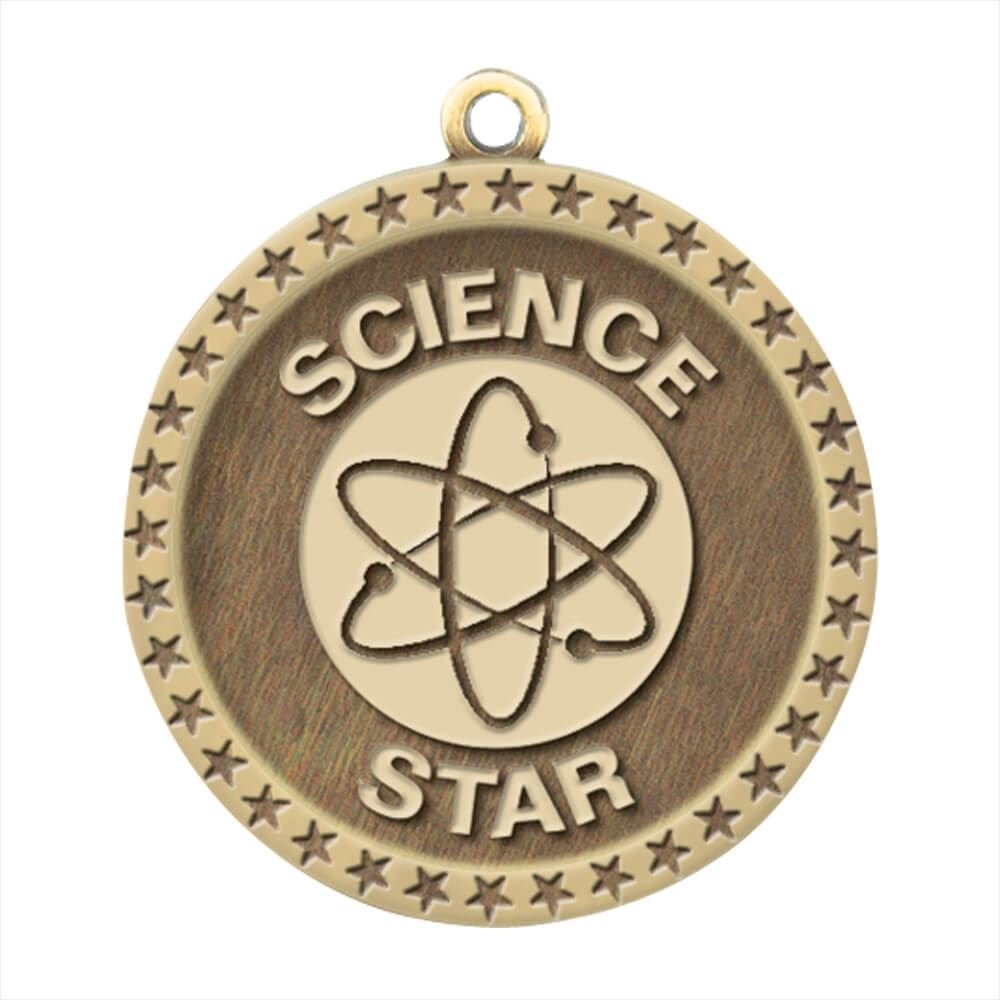Science Star Gold Academic Medallion | Positive Promotions