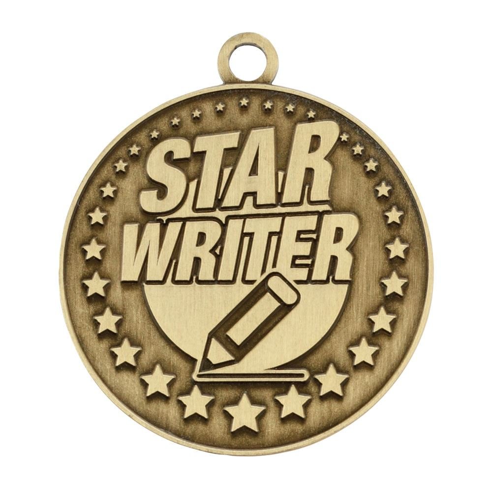 Star Writer Gold Academic Medallion | Positive Promotions