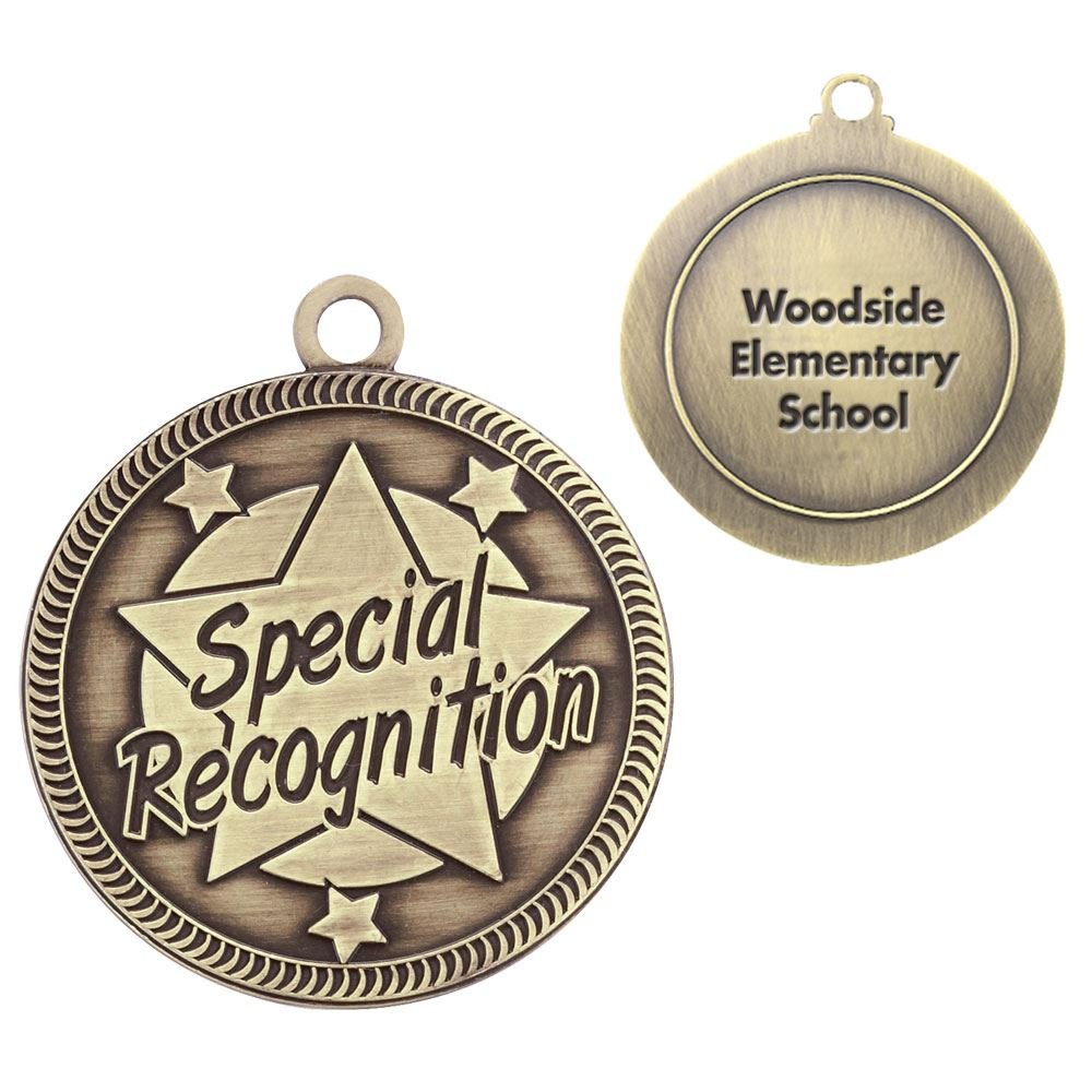 Special Recognition Gold Academic Medallion - Laser-Engraved ...