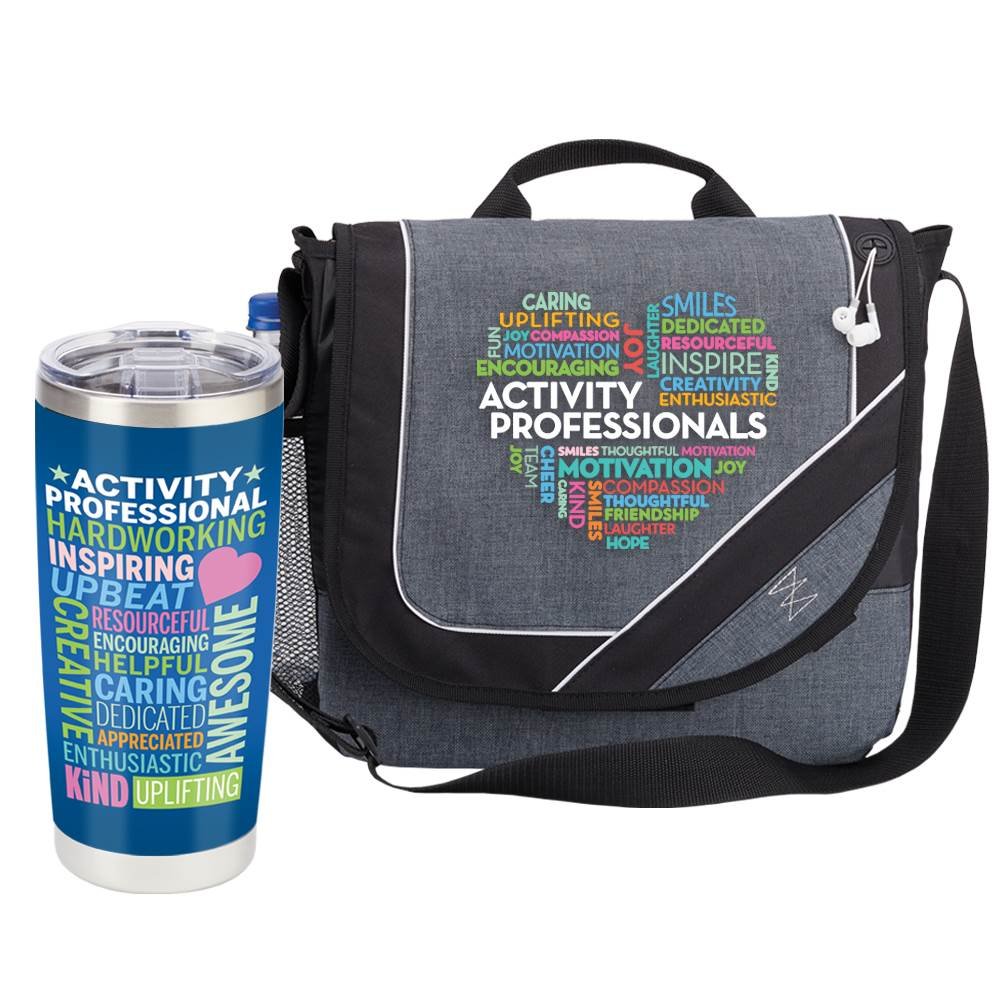 Activity Professionals Word Cloud Full-Color Insulated Tumbler ...