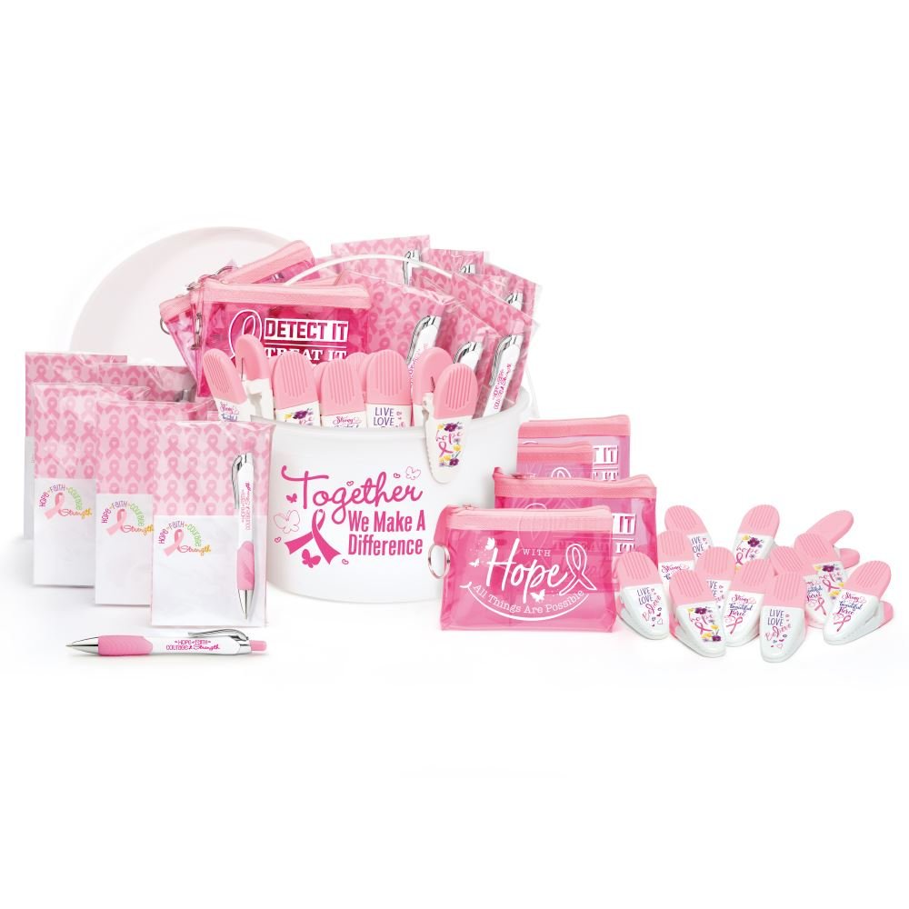 108-Piece Breast Cancer Awareness Essentials Fundraising Kit | Positive ...