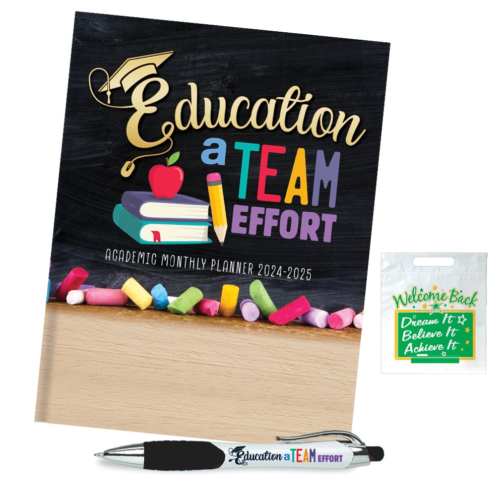 Education: A Team Effort Planner, Pen, & Goody Bag Value Supply Kit ...