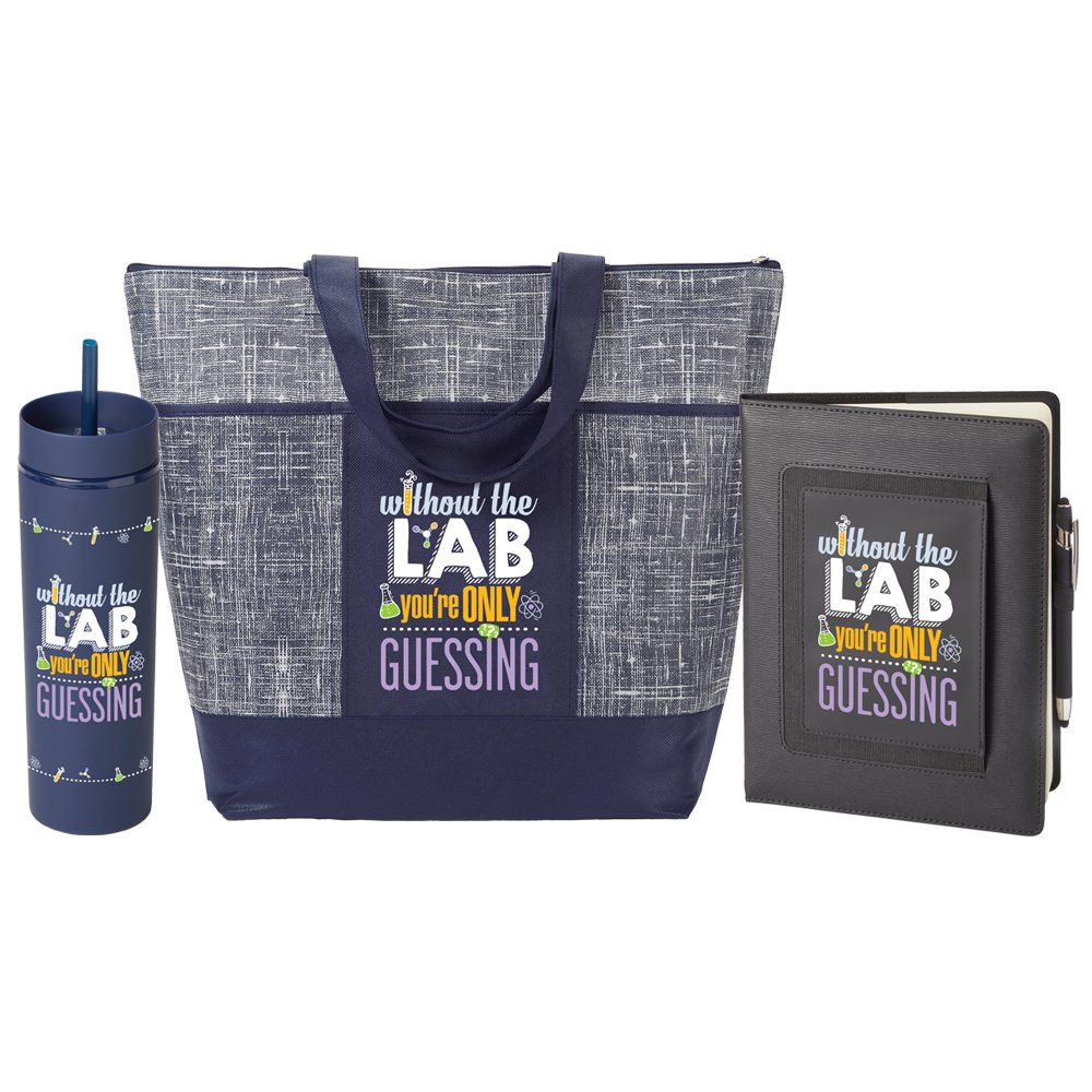 Without The Lab You're Only Guessing Malibu Tote Bag, Journal And ...