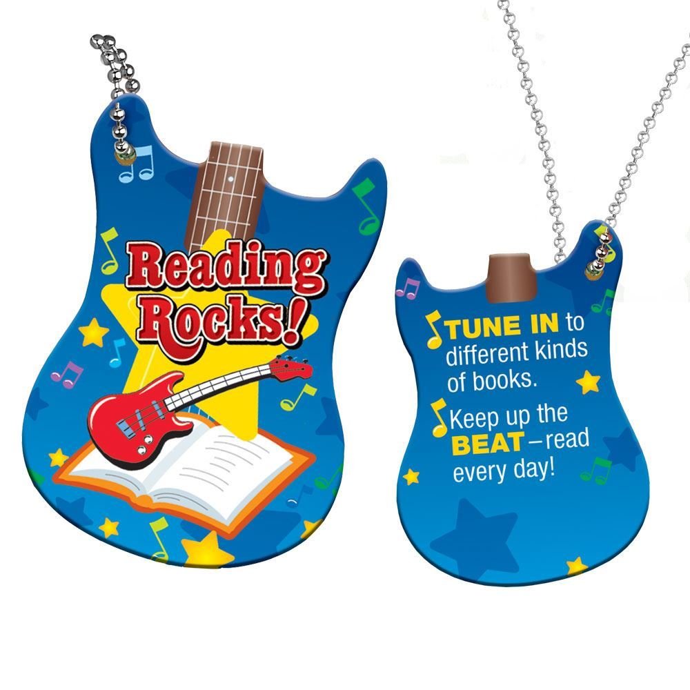 Reading Rocks! Award Tag with 4" Chain | Positive Promotions