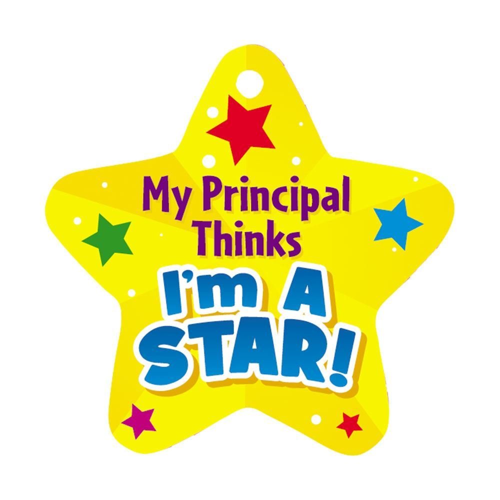 My Principal Thinks I'm A Star! Award Tag With 24" Chain | Positive ...