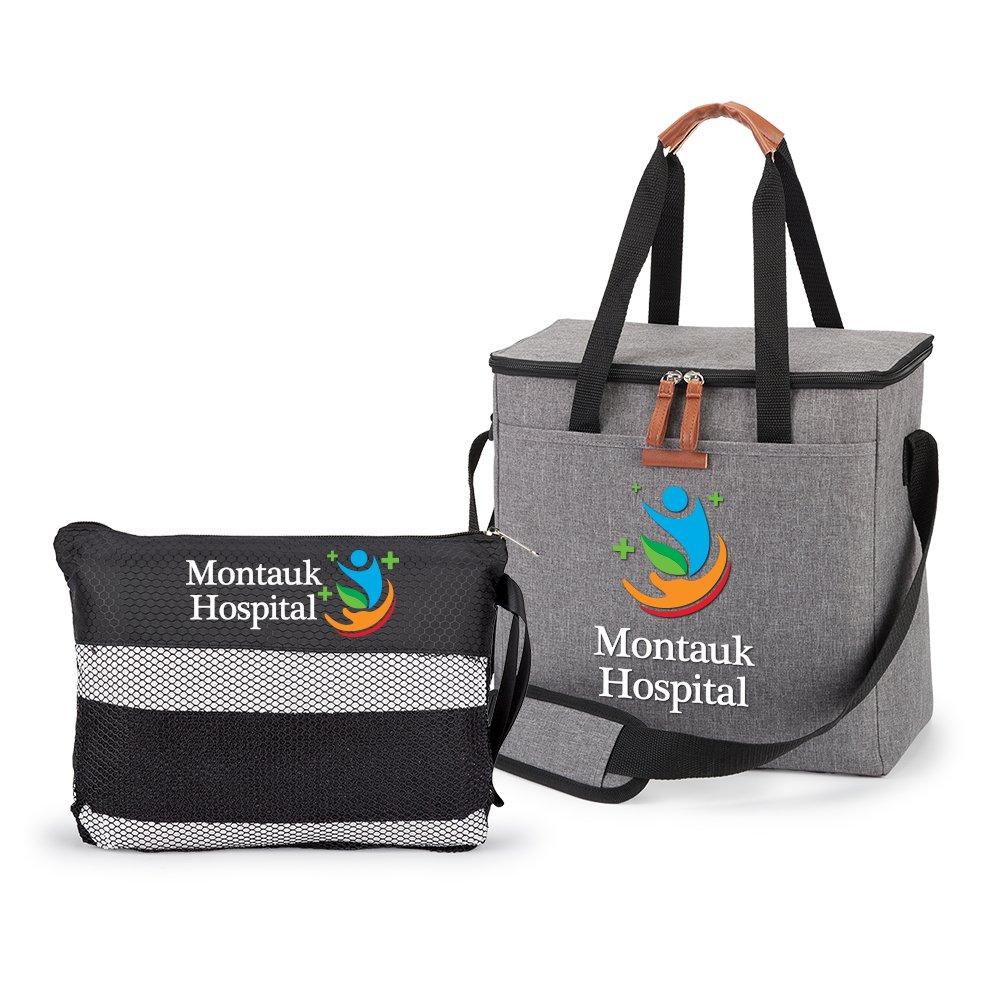 Harper Cooler Tote & Beach Towel in Bag Gift Set - Personalization ...