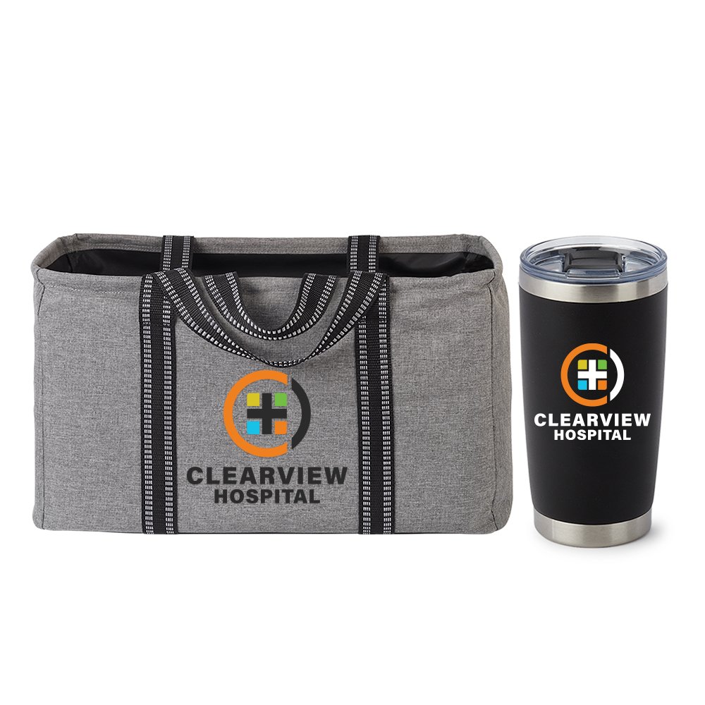 Utility Tote & Vacuum Tumbler Gift Set - Personalization Available ...