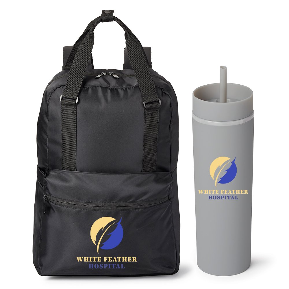 Backpack/Tote & 2-in-1 Tumbler Gift Set - Personalization Available ...