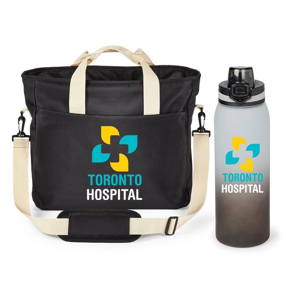 Mercer Computer/Laptop Tote & Jasper Water Bottle Gift Set ...