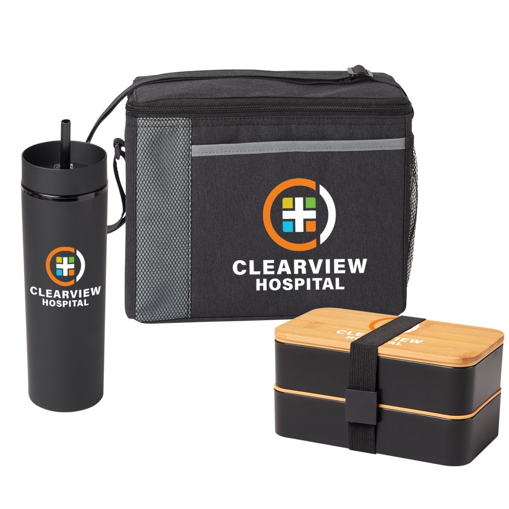 Canyon Tumbler, Grayson Lunch/Cooler Bag, & 2-Tier Bento Box Gift Set ...