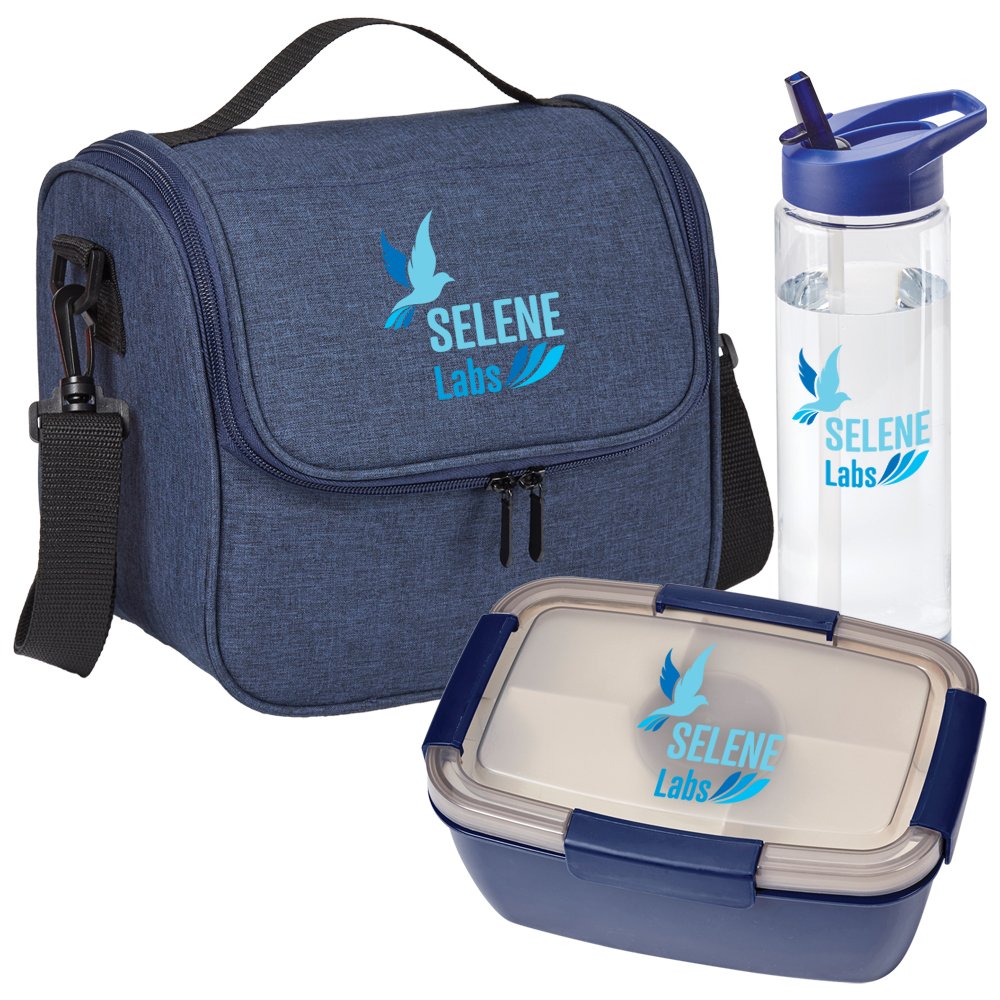 Portland Lunch/Cooler Bag, Food Container, & Water Bottle Gift Set ...