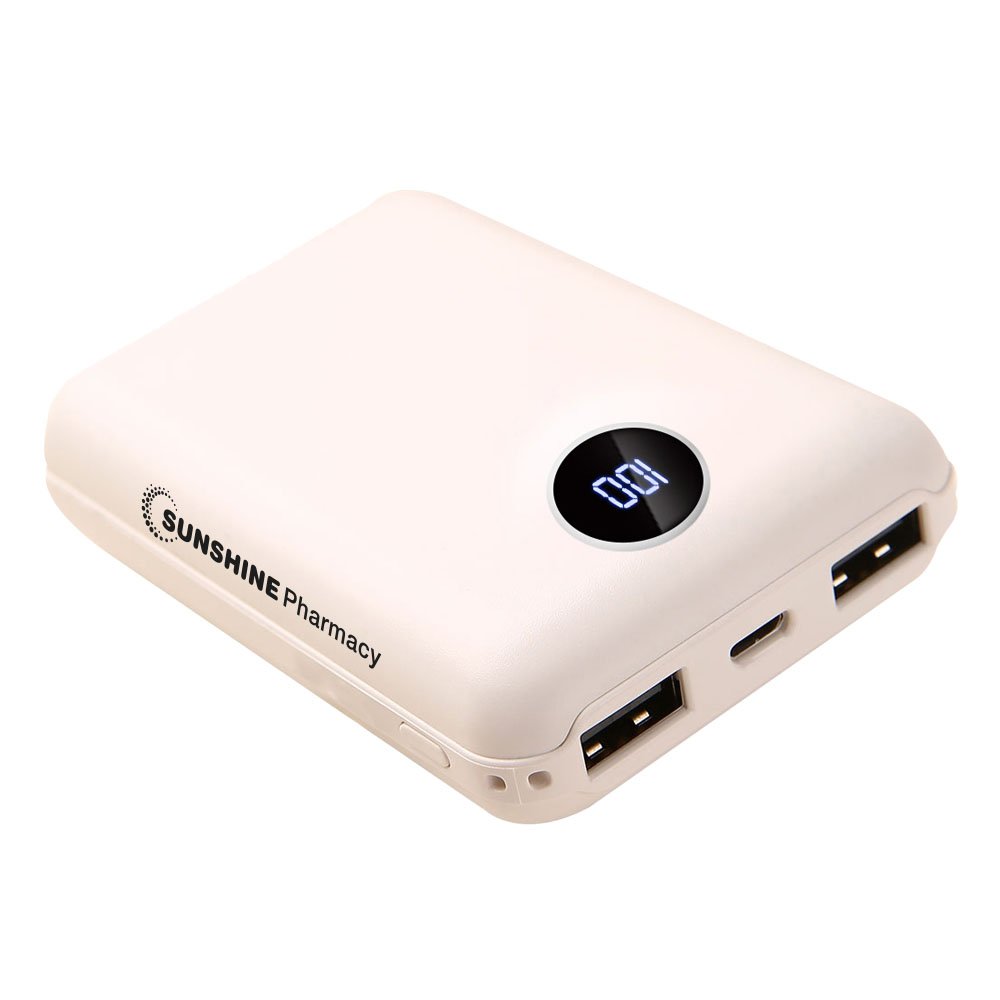 Compact Power Bank With Digital Display 10,000 mAh - One-Color ...