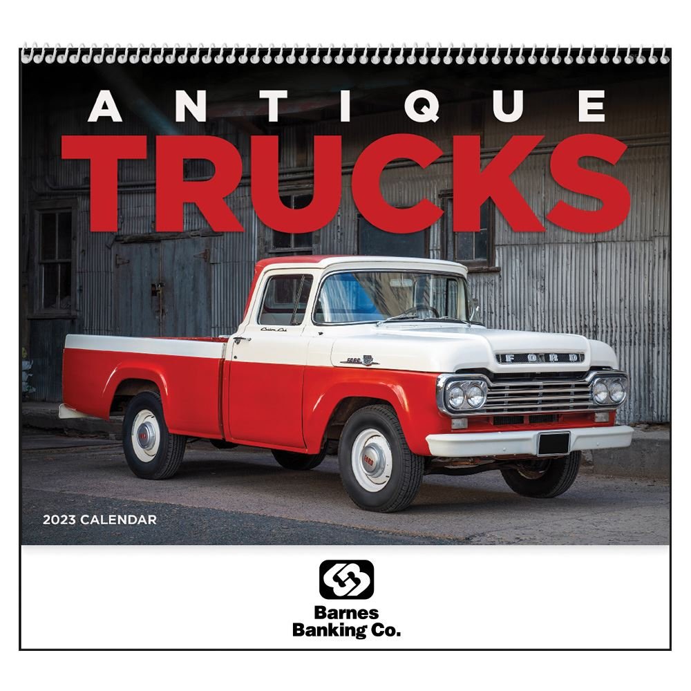 Antique Trucks 16-month Calendar | Positive Promotions