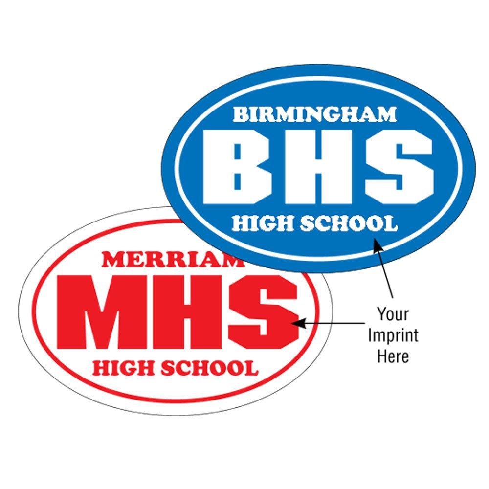 Vinyl Oval Bumper Stickers 6" x 4" - Personalization Available ...