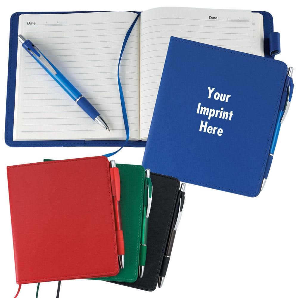 Leatherette Notebook And Pen Combo - Personalization Available ...