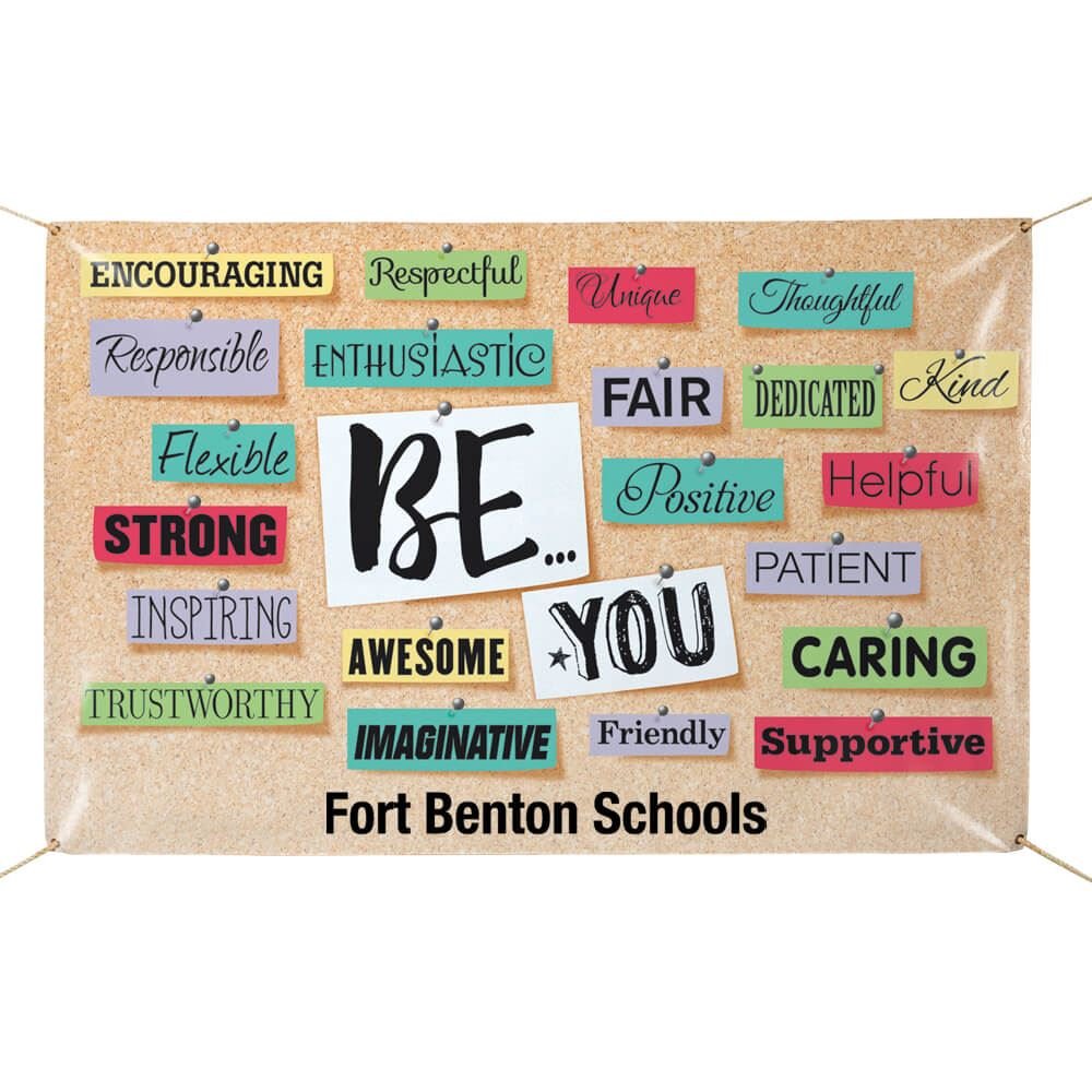 Be...You Full-Color Vinyl 5' x 3' Banner - Personalization Available ...