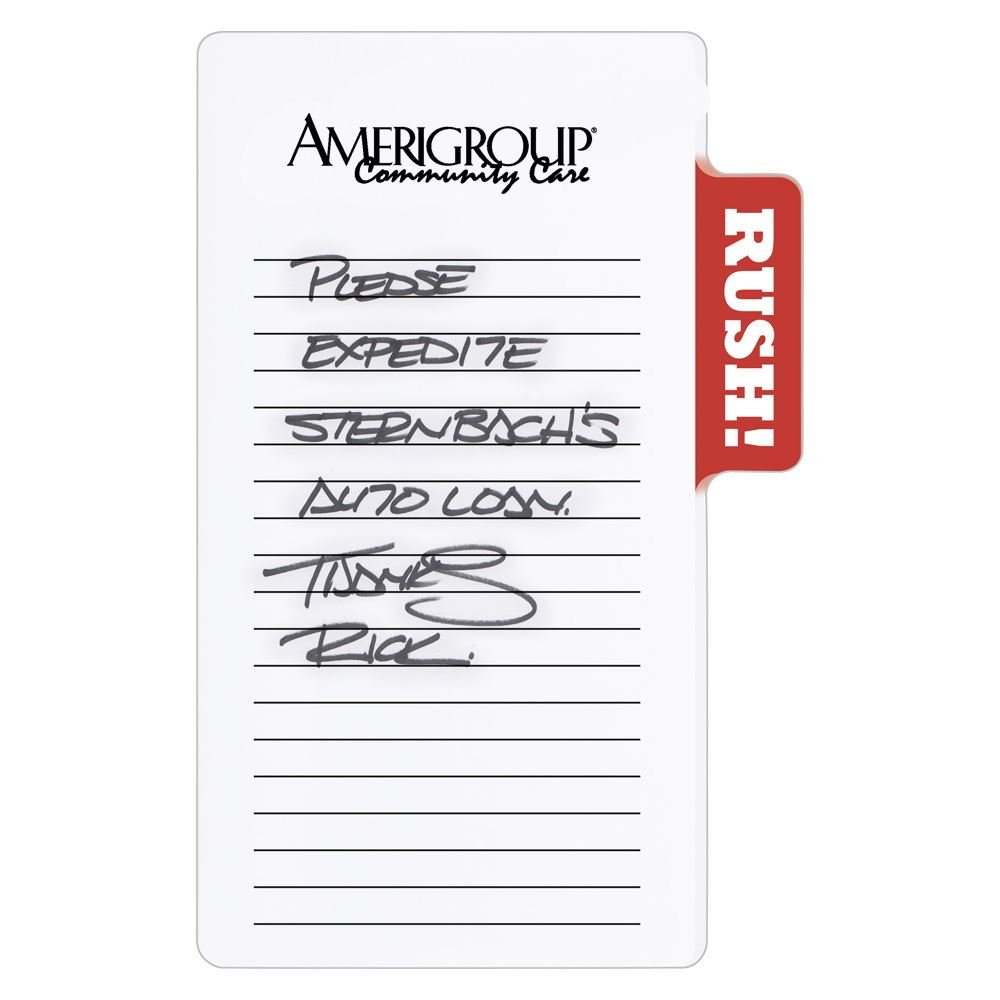 6" x 4" BIC® Sticky Note Tab Divider - Personalization Available ...