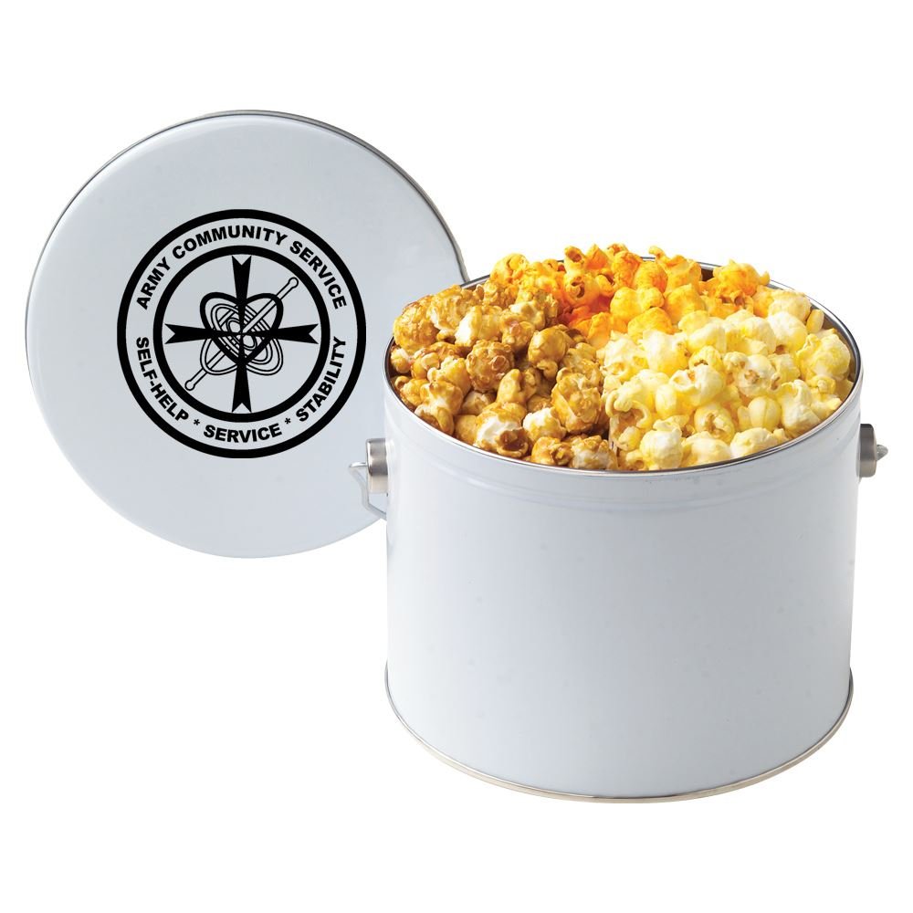 Half-Gallon Gourmet 3-Way Popcorn Tin - Personalization Available ...