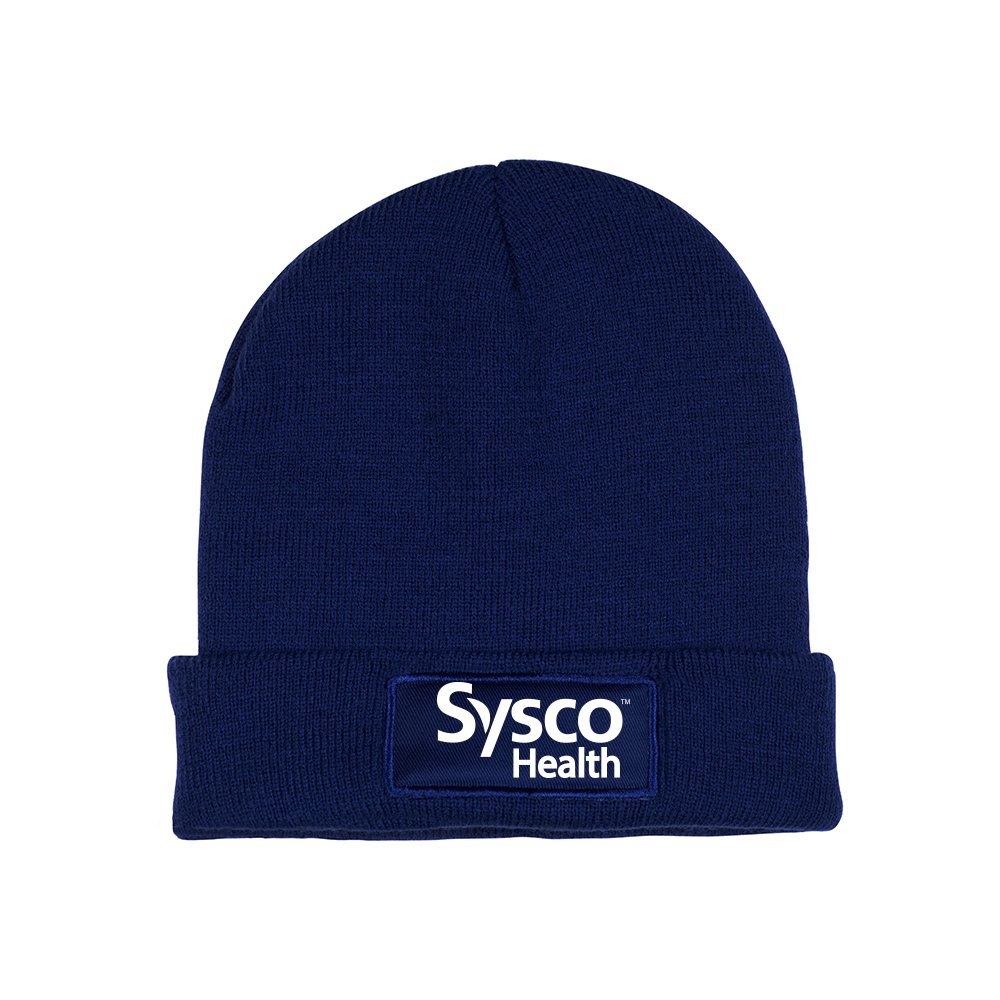 Knit Cuff Beanie with Patch - Silkscreened Personalization Available | Positive Promotions