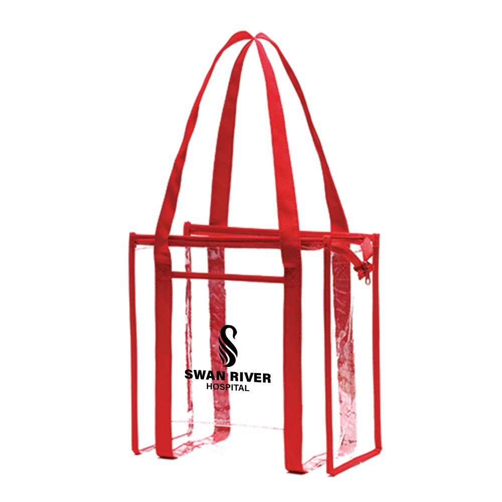Secure Clear Stadium Tote Bag - Personalization Available | Positive ...