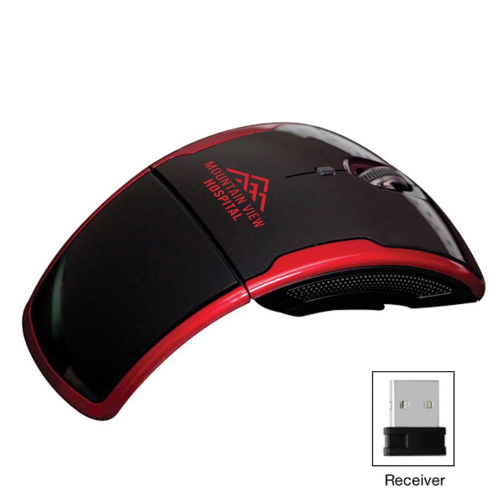 Foldable Wireless 2-Way Optical Mouse - One-Color Personalization ...