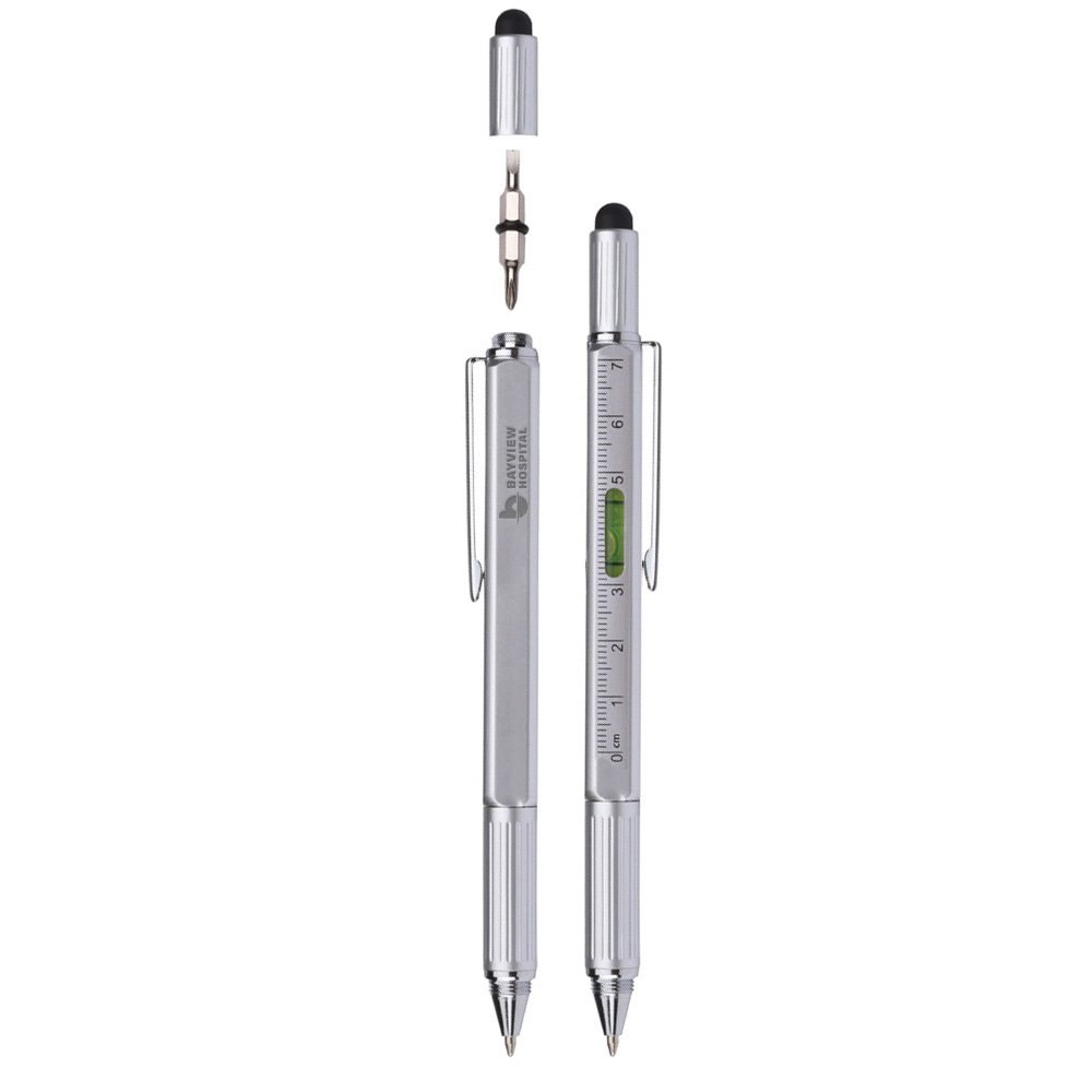 Multi-Tool Carpenter Ballpoint Stylus Pen - Laser-Engraved ...