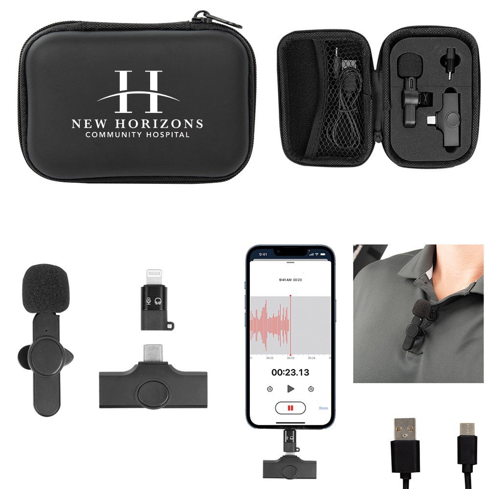 Wireless Mic Lapel Clip - One-Color Personalization Available ...