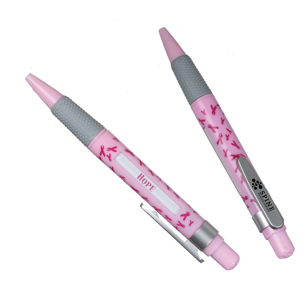 Pink Ribbon Message Pen - One-Color Personalization Available ...