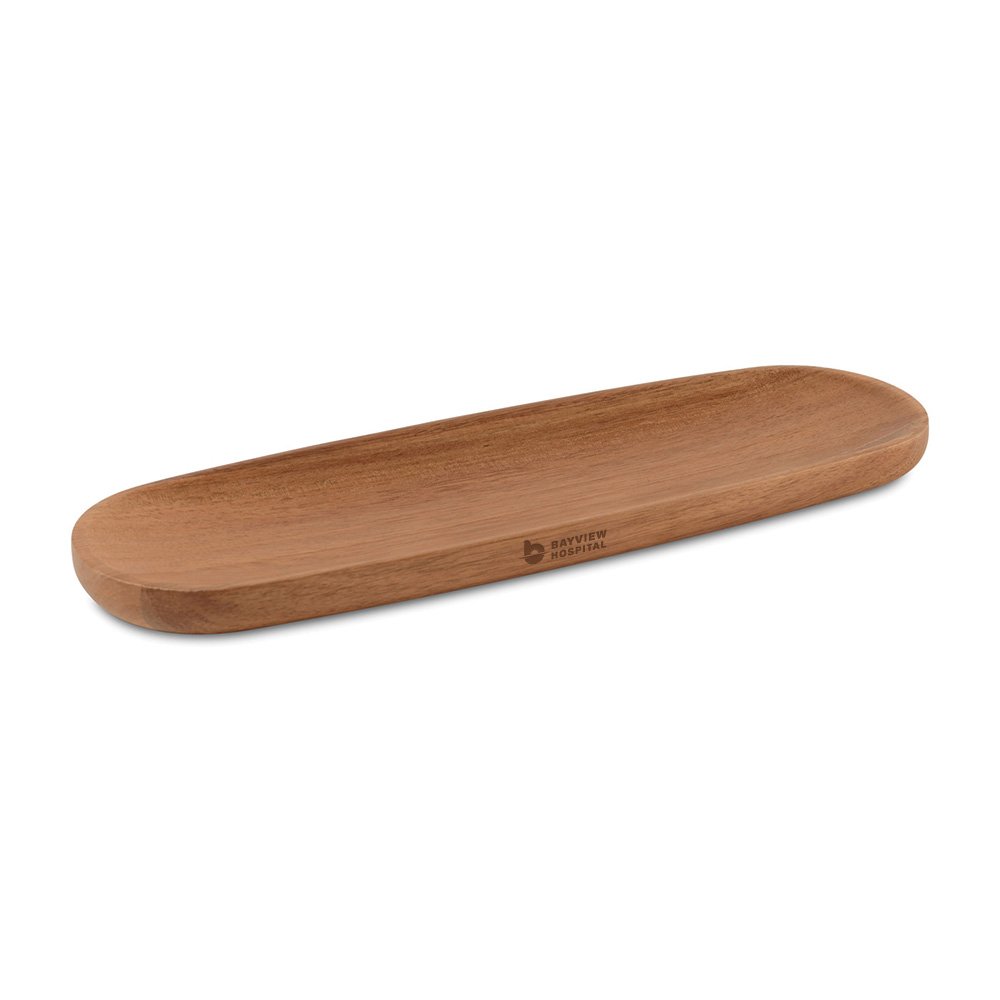 Acacia Wood Oval Charcuterie Multi-Purpose Decor Tray Board - Laser ...