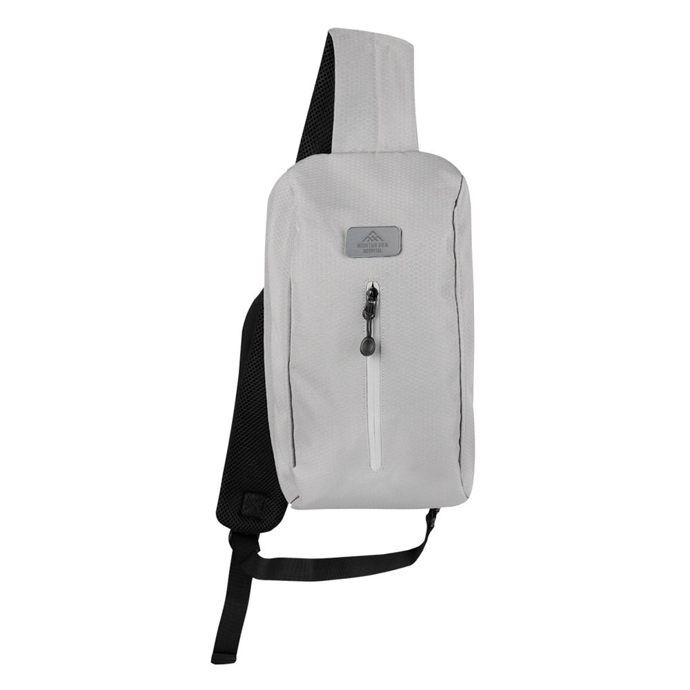 Recycled Sling Bag With Reflective Safety Trim - Laser-Engraved ...