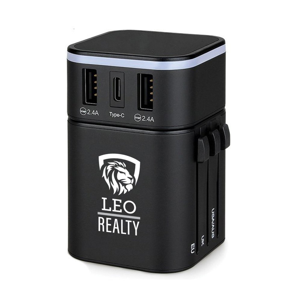 Light-Up Universal International Output Adapter - One-Color ...