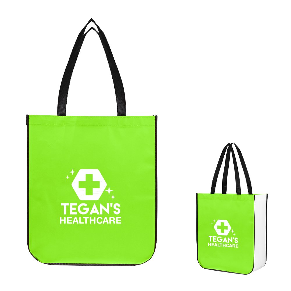 Recycled rPET Jumbo Laminated Tote Bag - One-Color Personalization ...