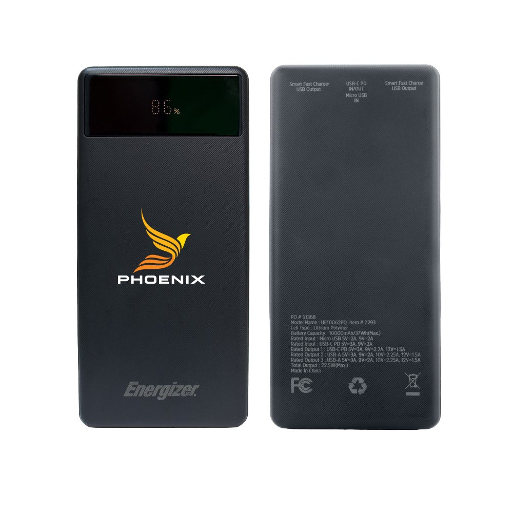 Energizer® Power Bank With Digital Display 10,000 mAh 22.5W - Full ...