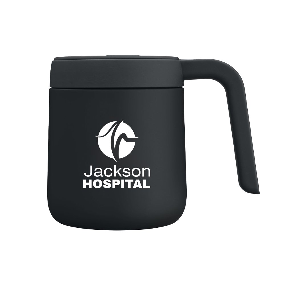 Tatum Insulated Stainless-Steel Mug 12 oz. - One-Color Personalization ...