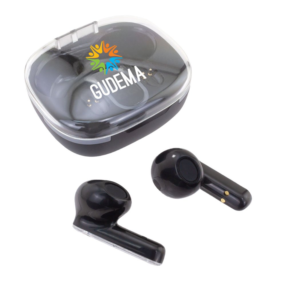 Lumi Clear Light-Up True Wireless Earbuds With Digital Display - Full ...