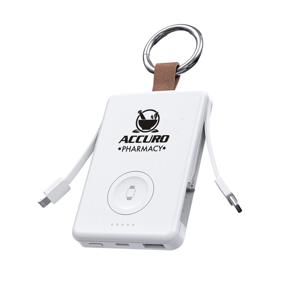 5,000-mAh Apple & Samsung Watch Charging Power Bank With Built-In 4 ...