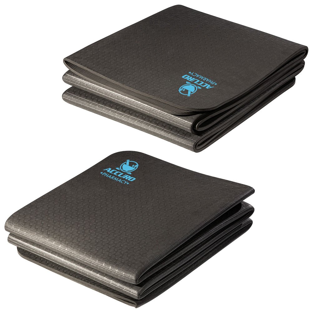 Foldable Compact Yoga Mat - One-Color Personalization Available ...