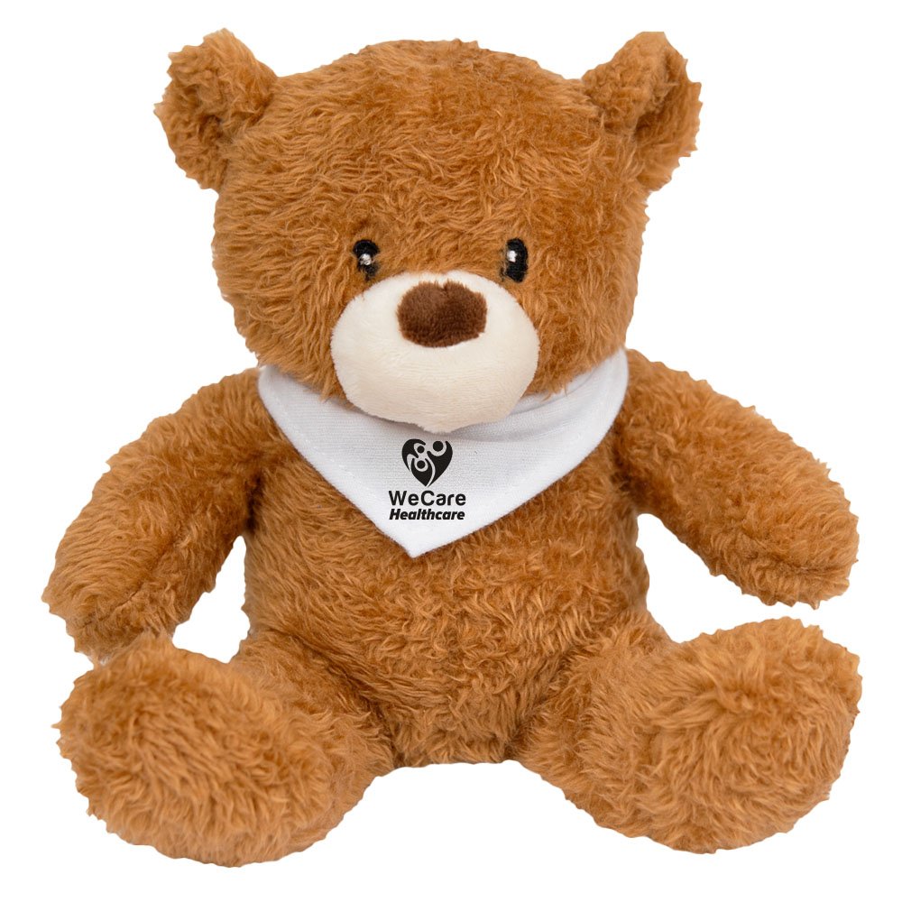 Hot & Cold Therapy Microwaveable Bear 6" With Bandana - One-Color ...
