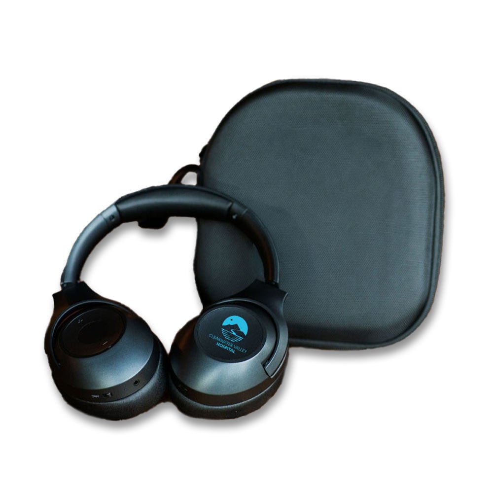Rupt® Ultraz Recycled Noise-Canceling Wireless Bluetooth® Headphones - One-Color Personalization ...