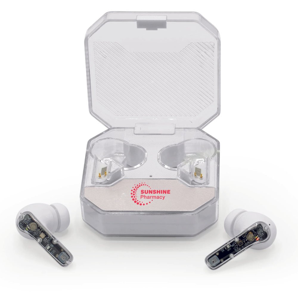 Rupt® Ghost Buds Recycled Clear True Wireless Bluetooth® Earbuds - One ...