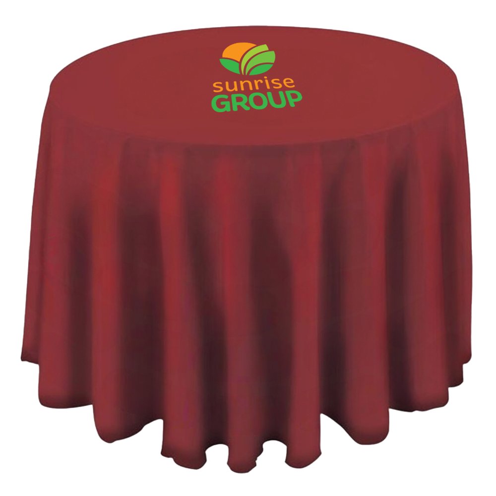 3' Round Table Cover - Full-Color Personalization Available | Positive ...