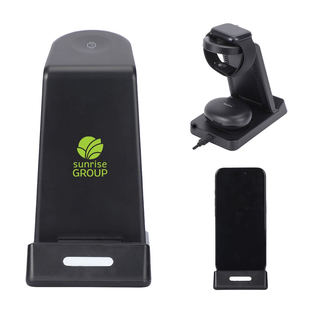 Folding 3-in-1 Wireless Charging Power Station for Phone, Watch ...