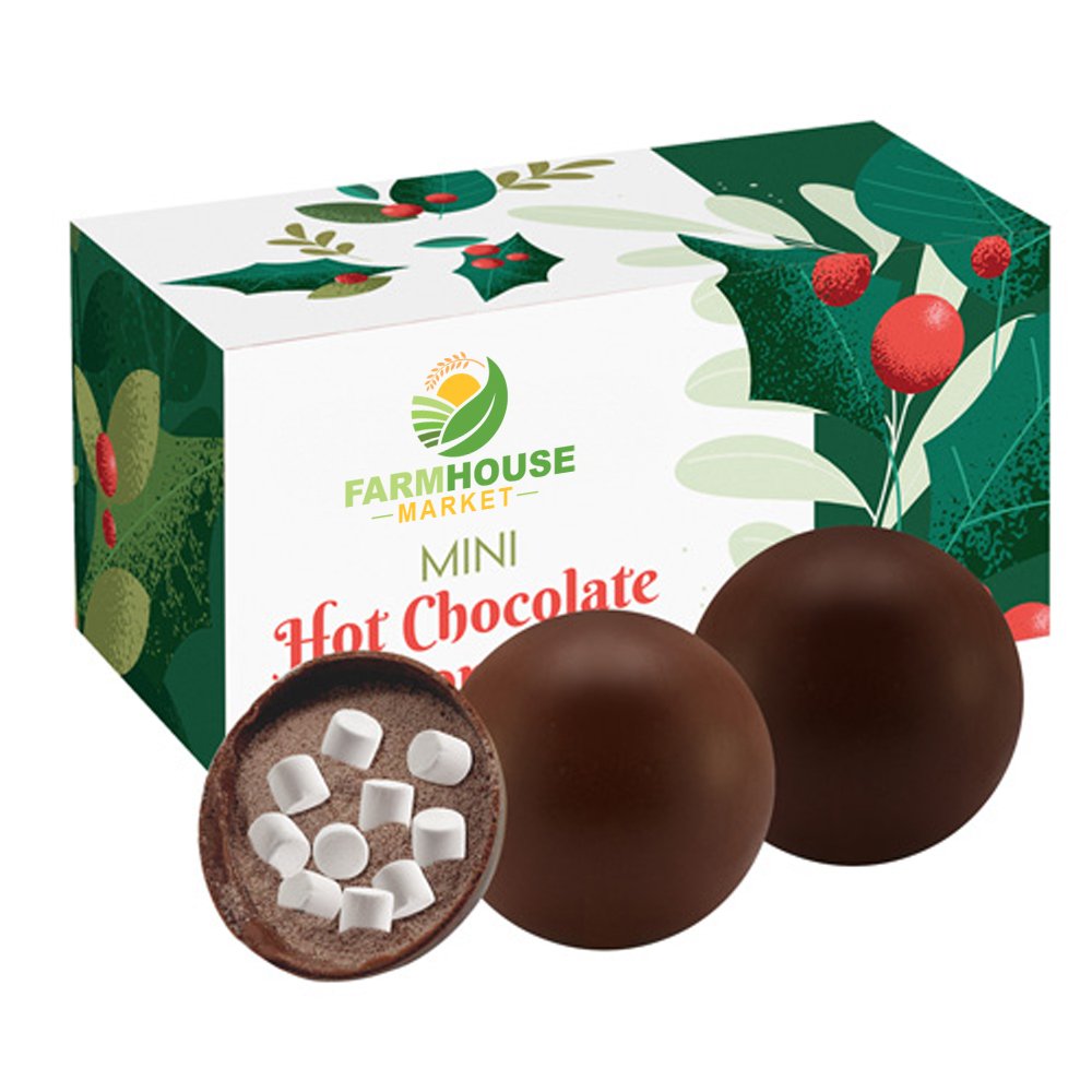 Mini Hot Chocolate Bombs Gift Set - Classic Milk & Classic Dark - Full ...