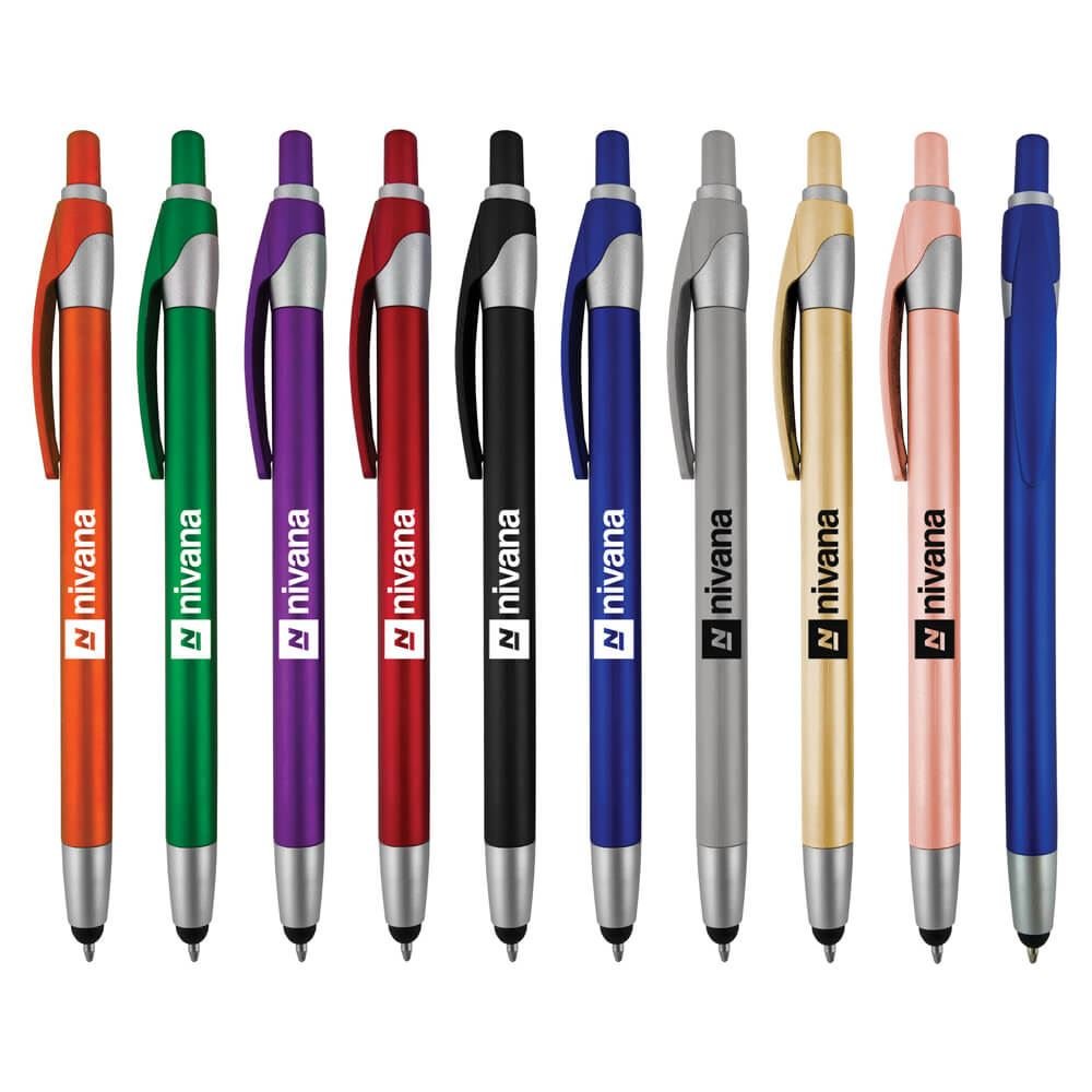Metallic Slim-Tone Stylus Pen - One-Color Personalization Available ...