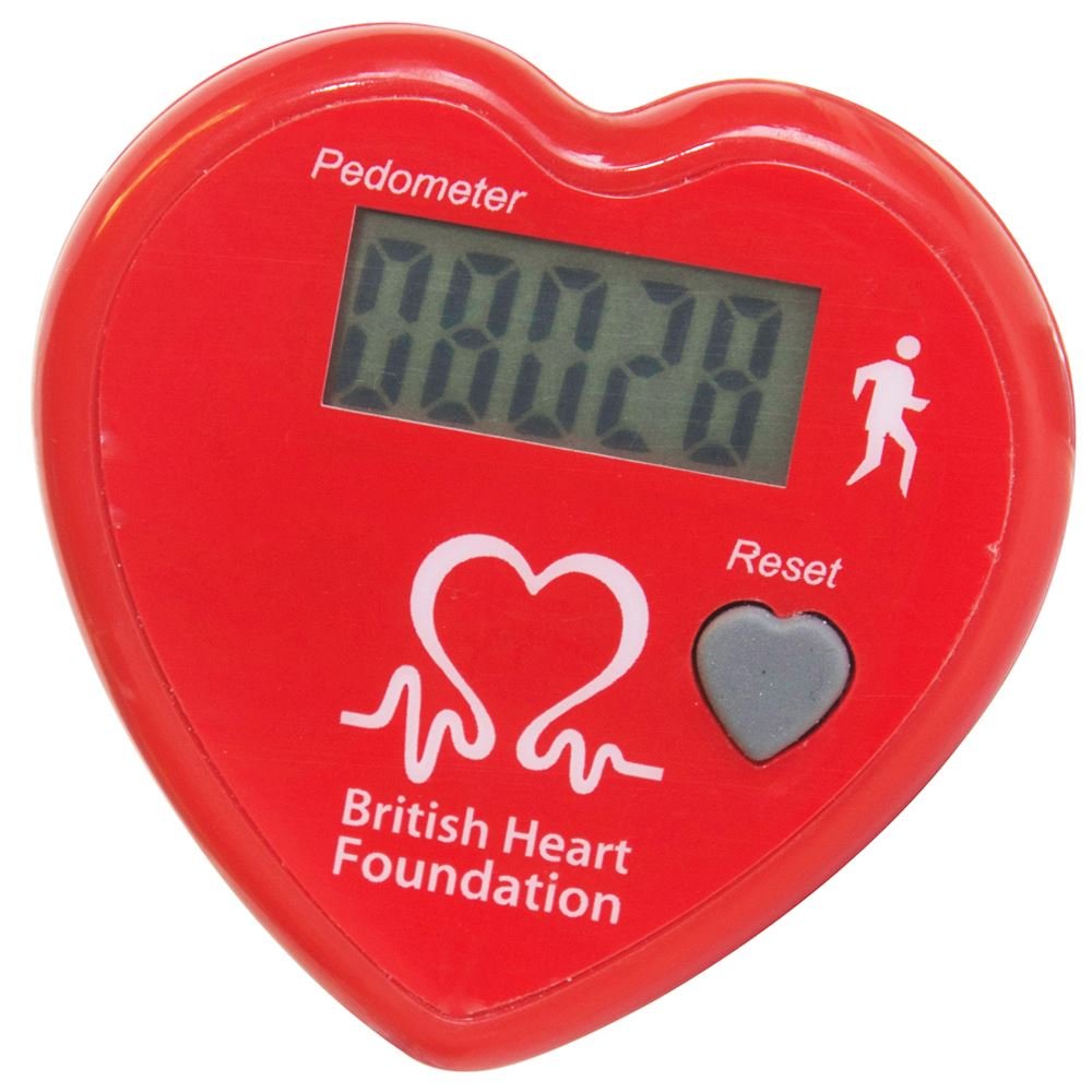Heart Shaped Pedometer - Personalization Available | Positive Promotions