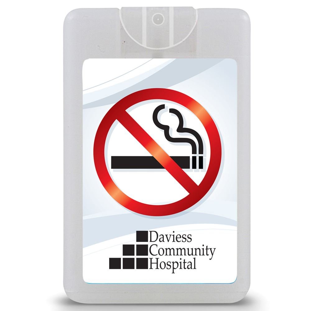 No Smoking Credit Card Style Antibacterial Hand Sanitizer Spray ...