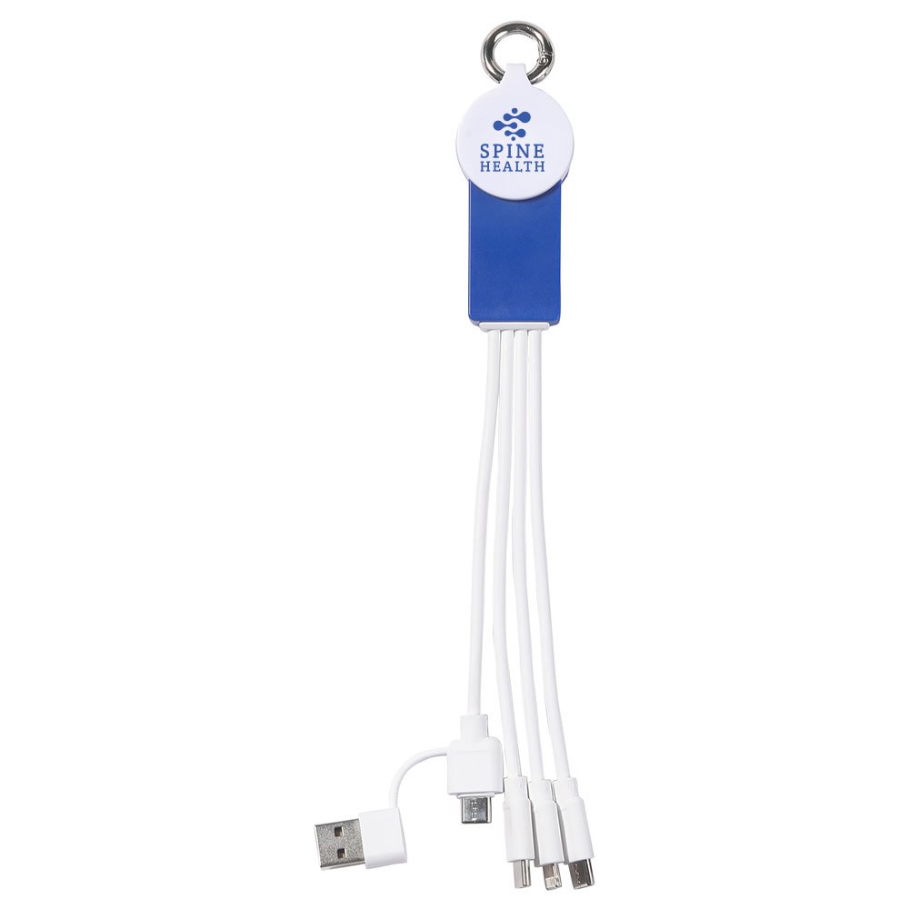 4-in-1 Multi Charging Cable 4" With Watch Charger - One-Color ...