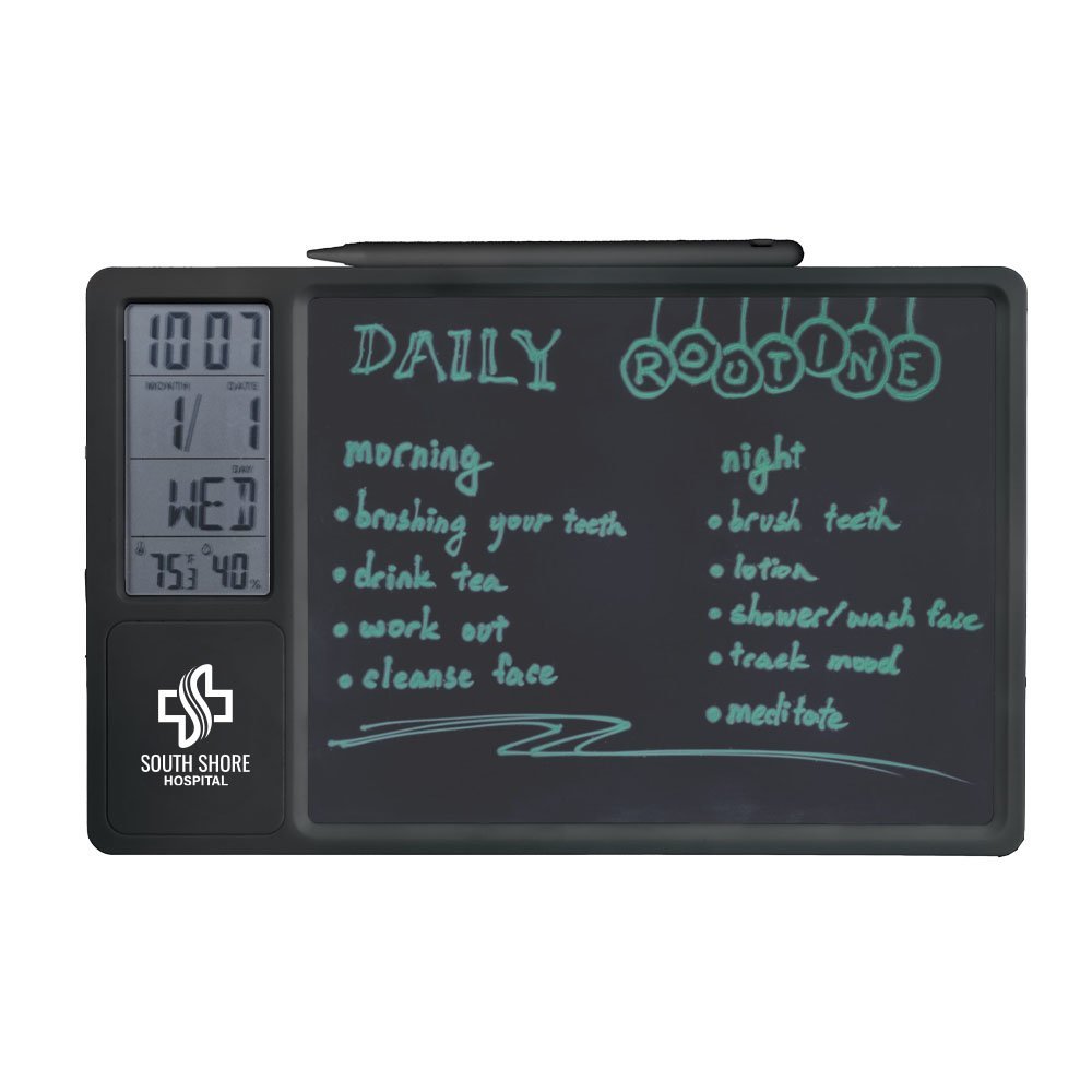 Digital Memo Board Alarm Clock & Weather Station - One-Color ...