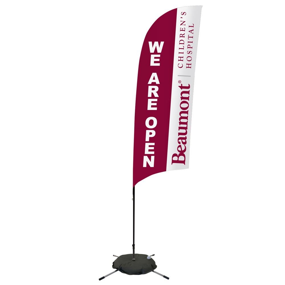 Single-Sided 9' Streamline Razor Sail Sign Kits - Full-Color ...