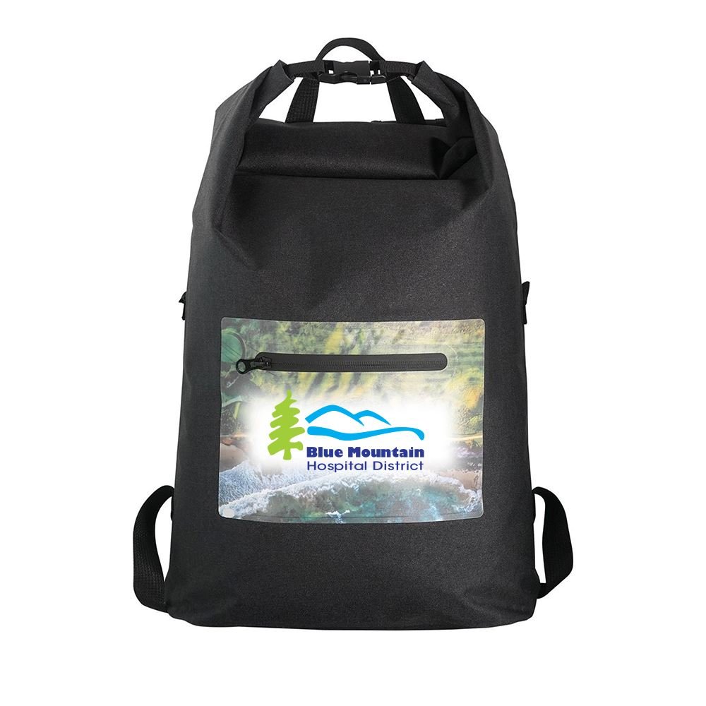 Waterproof Roll Up Backpack-Personalization Available | Positive Promotions